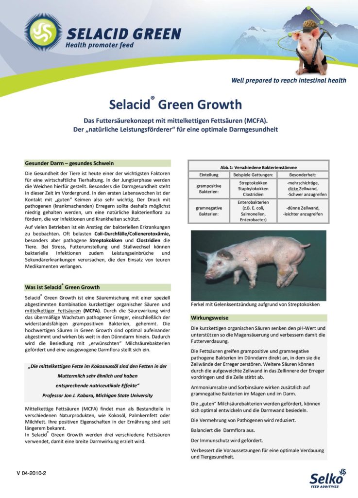 Selacid Green Growth MP dry - Praxmayer Futtermittel