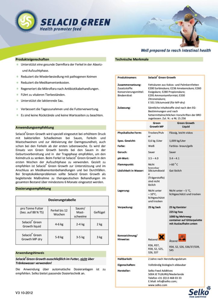 Selacid Green Growth Liquid - Praxmayer Futtermittel